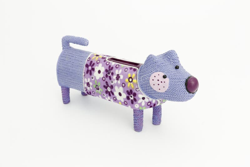 Dog a Souvenir with a Coin Box for Money Stock Photo - Image of money ...