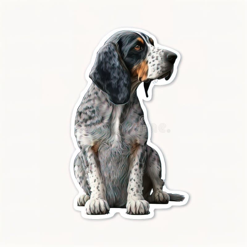 Brown Dog Sitting in Forest Stock Illustration - Illustration of calm ...