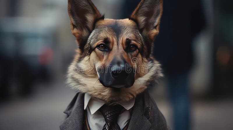 Dog in Suit. Successful Businessman Stock Illustration - Illustration ...