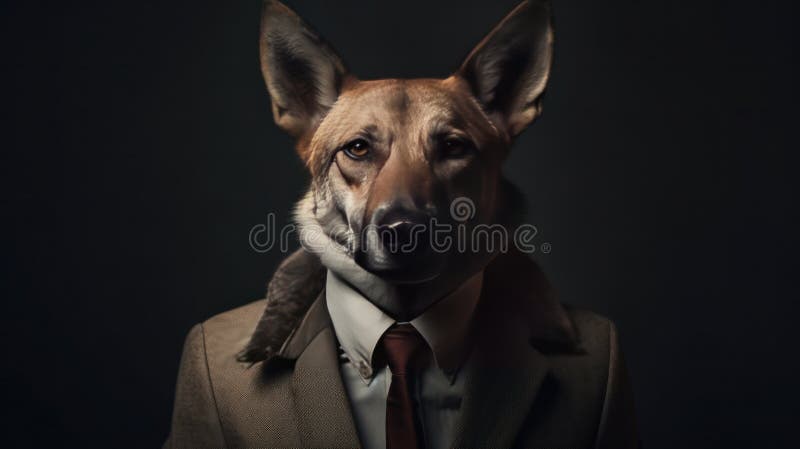 Dog in Suit. Successful Businessman Stock Illustration - Illustration ...