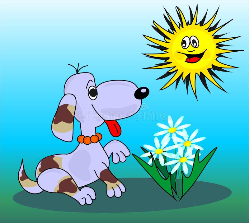 Dog Sitting Sun Stock Illustrations – 123 Dog Sitting Sun Stock ...