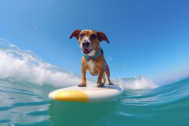 Dog on a Sup Board. Summer Sport Stock Photo - Image of exercise, ride ...