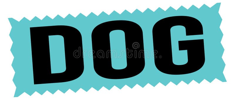 DOG Text Written on Blue-black Stamp Sign Stock Illustration ...