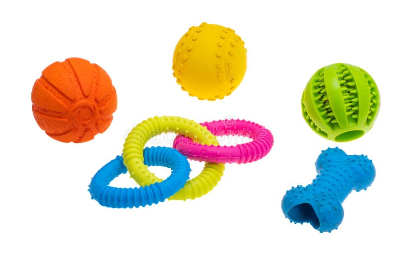 Dog toys isolated stock photo. Image of close, horizontal - 245333604