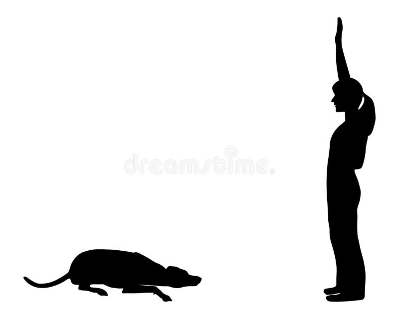 Dog training (obedience) stock vector. Illustration of obedience - 6455468