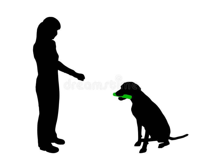Dog training (obedience) stock vector. Illustration of obedience - 6455468