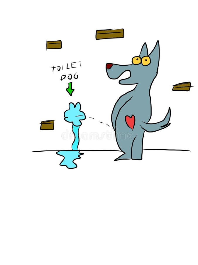 Dog urine stock illustration. Illustration of mammal - 42350512