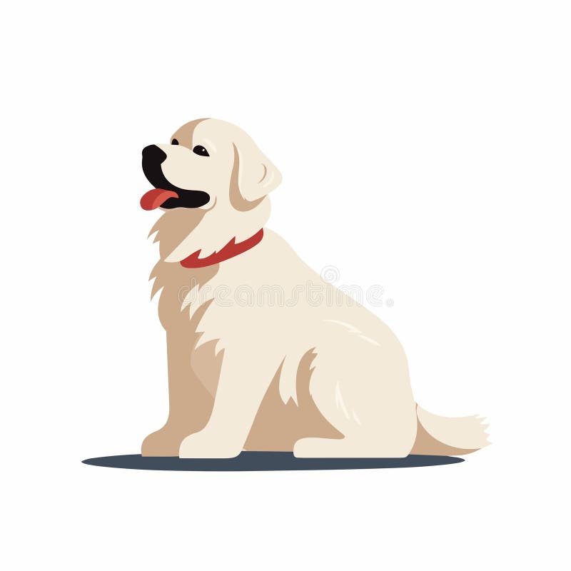 Dog Vector Isolated on White Illustration Stock Vector - Illustration ...