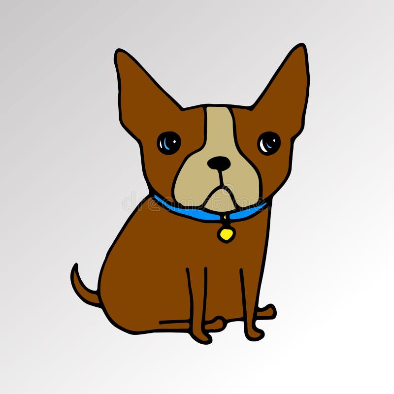 Dog Vector Small Drawing Illustration Pet Stock Vector - Illustration ...