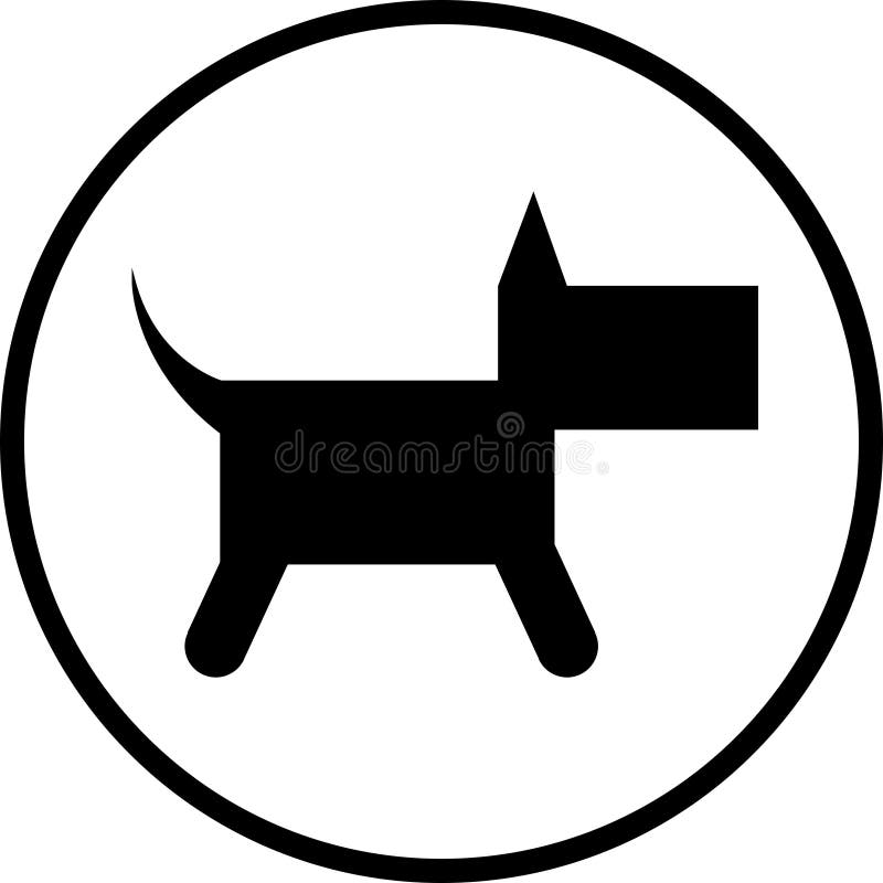 Dog vector symbol stock vector. Illustration of muzzle - 2590847