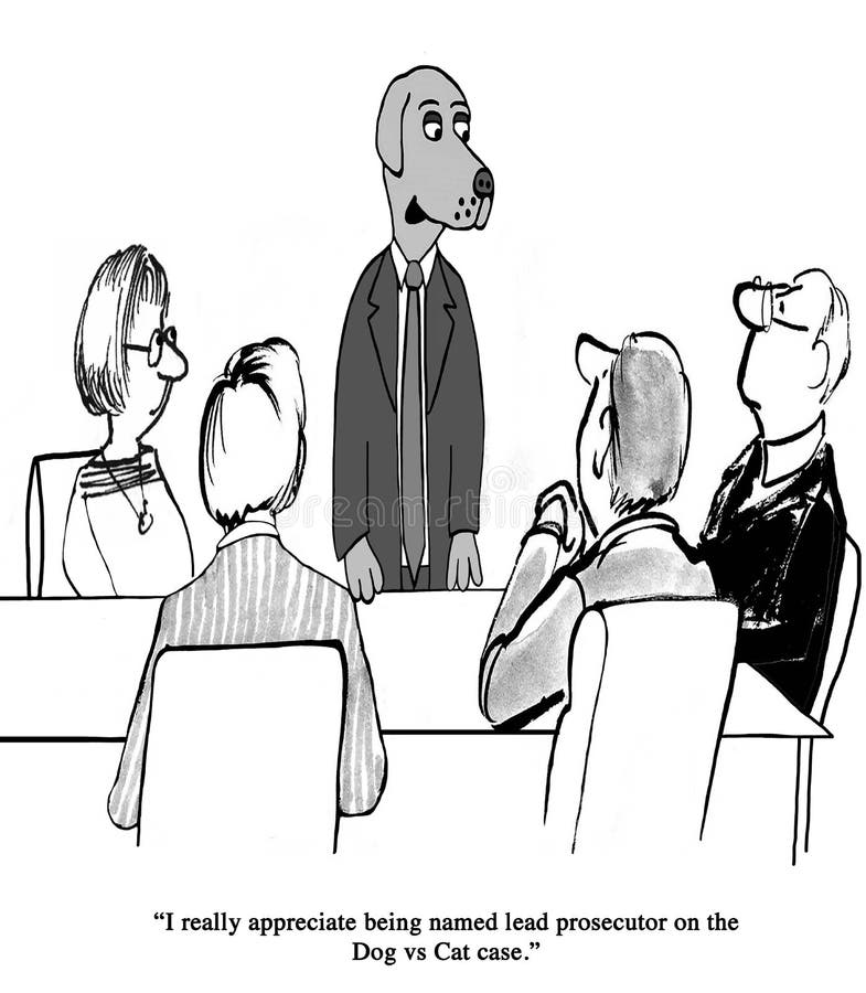 Dog vs cat stock illustration. Illustration of opportunity - 121487210