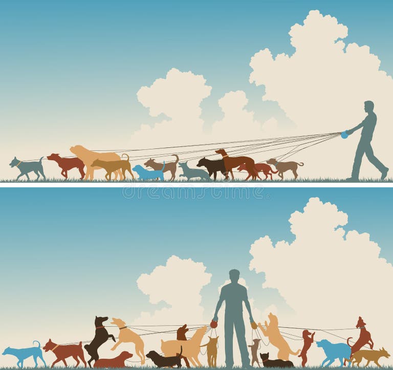 Pack Dogs Silhouette Stock Illustrations – 411 Pack Dogs Silhouette ...