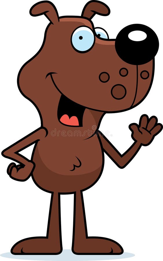 Dog Waving stock vector. Illustration of happy, graphics - 10542396