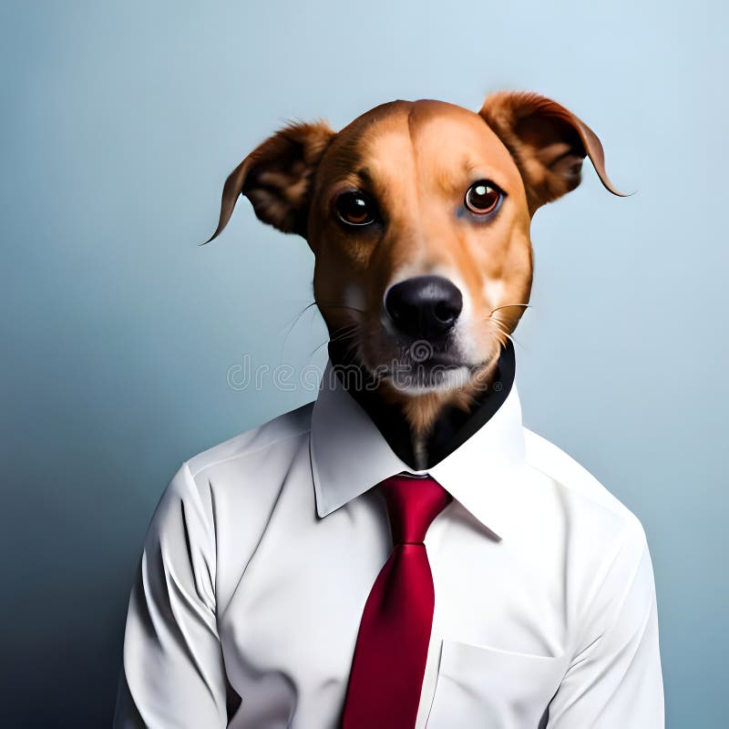 Dog Wearing Clothes Looking Cute - Ai Generated Image Stock ...