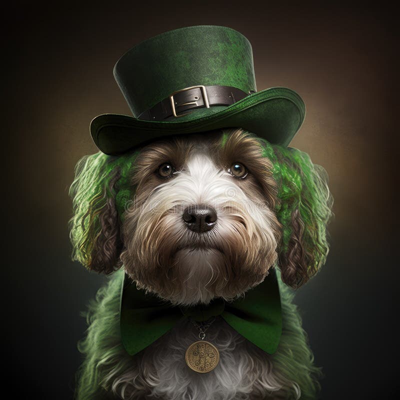 A Dog Wearing a Leprechaun S Outfit for St. Patty S Day - Generative AI ... A Dog Wearing a Leprechaun S Outfit for St. Patty S Day - Generative AI ...