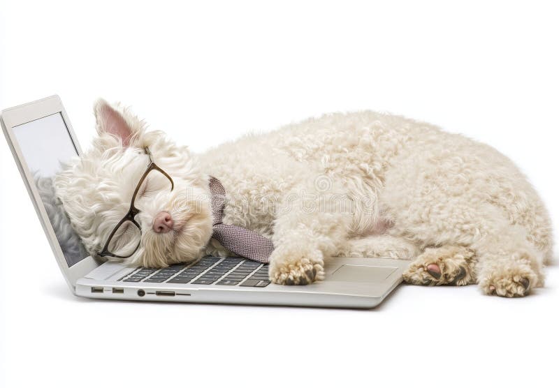 The Dog, Which is Either Fatigued or Overworked, Has Fallen Asleep Next ...