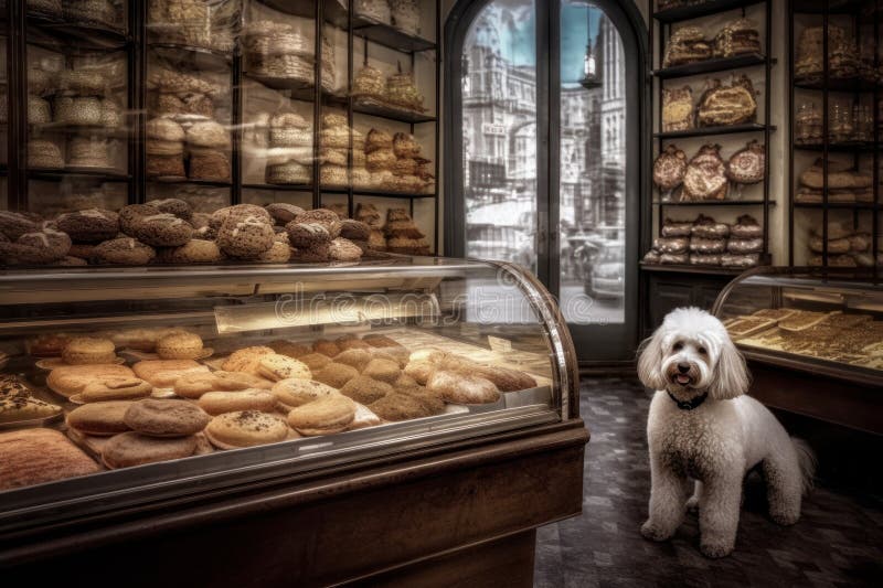 Dog Working As a Baker in a Bakery Generative AI Stock Illustration ...