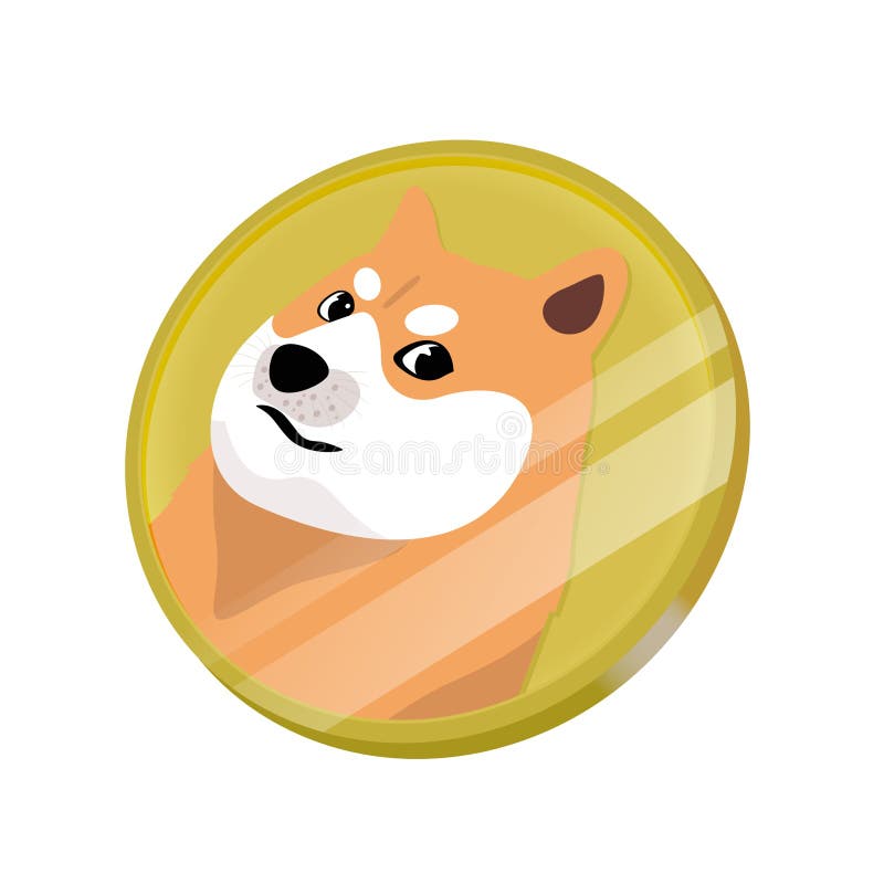 Doge coin editorial stock photo. Illustration of circle - 220863703