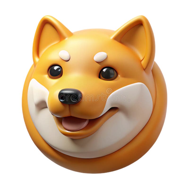 Doge 3D Icon stock illustration. Illustration of creative - 359121514