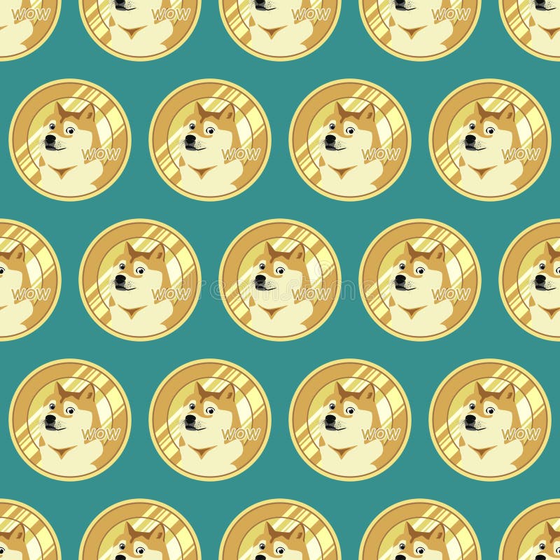 Dogecoin Pattern Stock Illustrations – 120 Dogecoin Pattern Stock ...