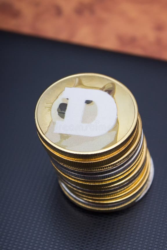 Dogecoins editorial stock photo. Image of bank, paying - 218746513