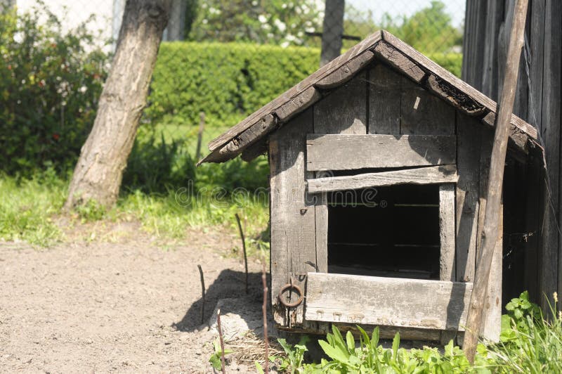 Doghouse on farm stock photo. Image of village, outside - 115835066