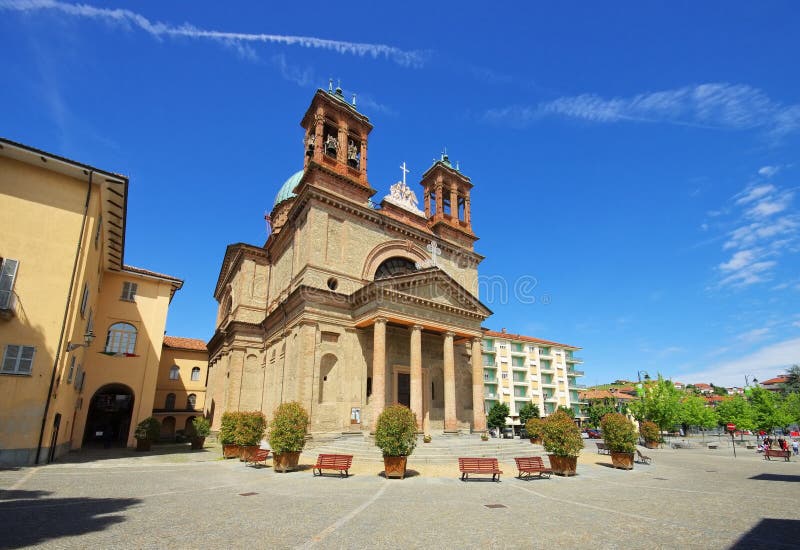 Dogliani church stock image. Image of town, piemonte - 42752081