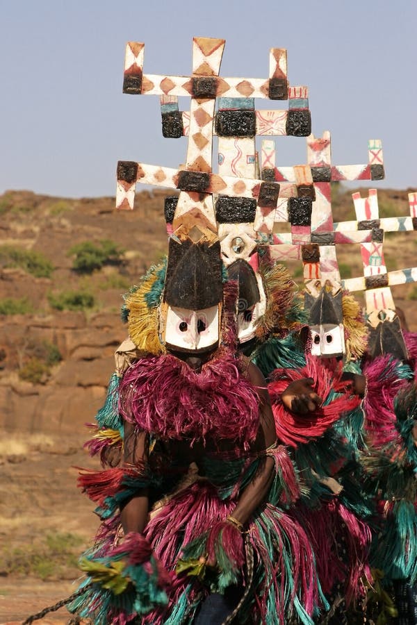 Dogon Ritual Dance with Masks, Mali, Africa Editorial Image - Image of ...