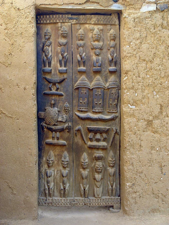 Dogon door stock image. Image of dogon, sacred, idols - 8517595
