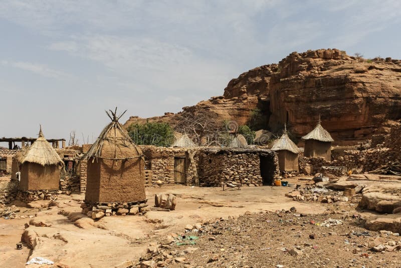 Dogon Dorf, Mali (Afrika). stockfoto. Bild von dorf, afrika - 21233454