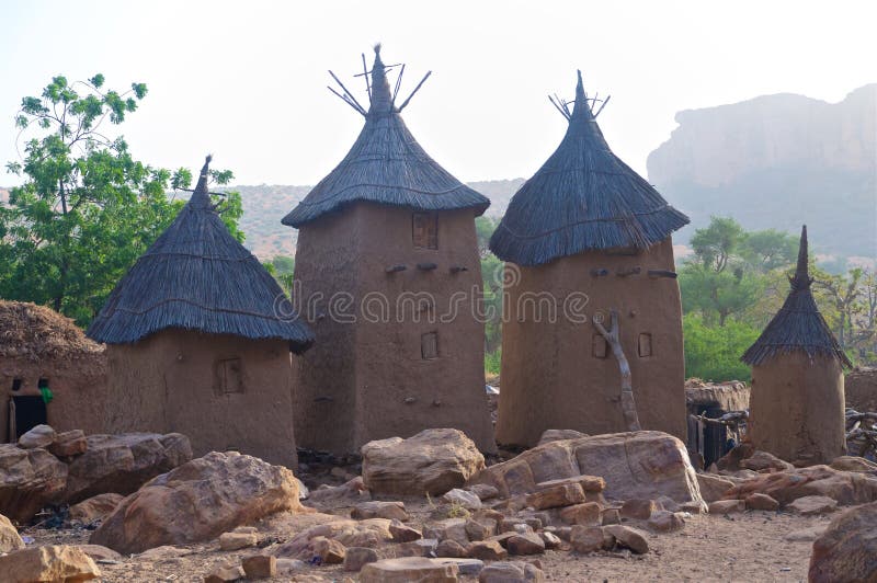Dogon house detail stock image. Image of building, mali - 3049233