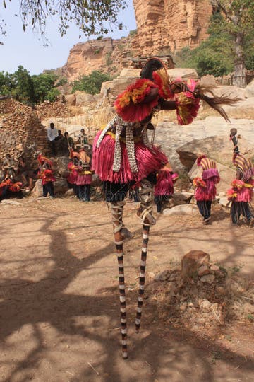 Dogon mask editorial image. Image of cemeteries, clay - 8707955