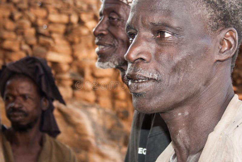 Dogon men, Mali, Africa. editorial stock photo. Image of dogourou ...