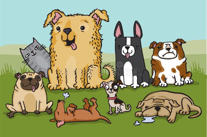 Pack Of Dogs Clipart