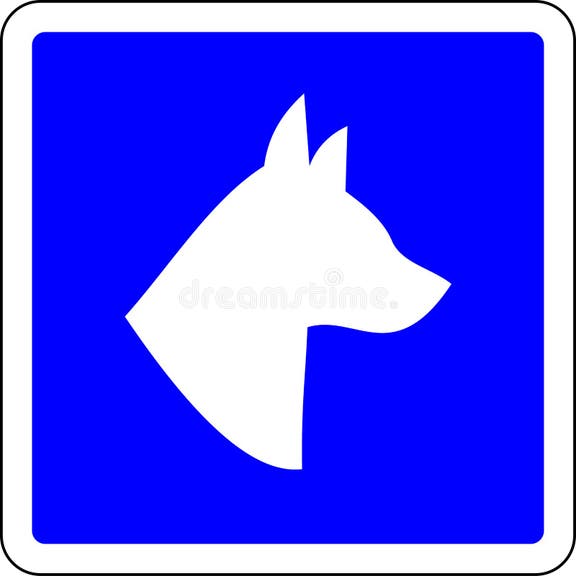 Dogs allowed sign stock illustration. Illustration of authorized ...