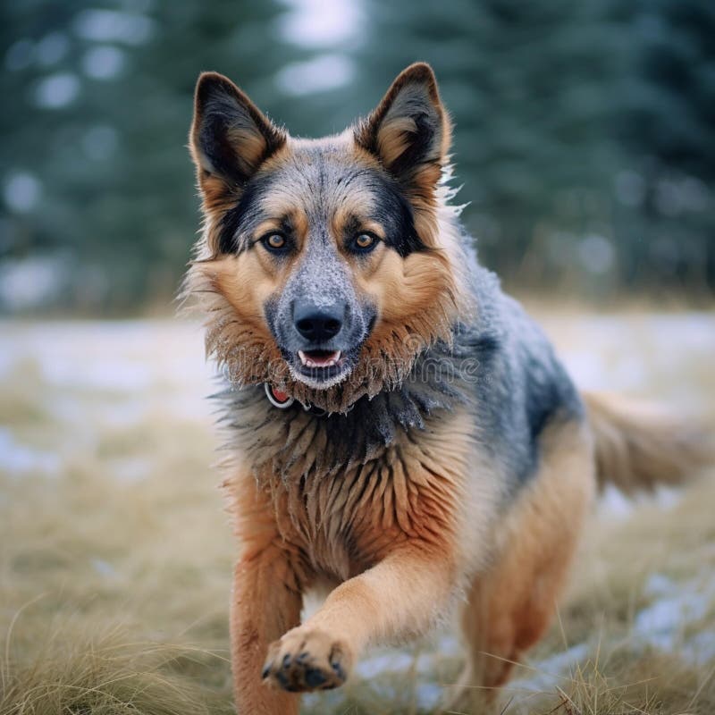 Social behavior among dogs stock illustration. Illustration of animal ...