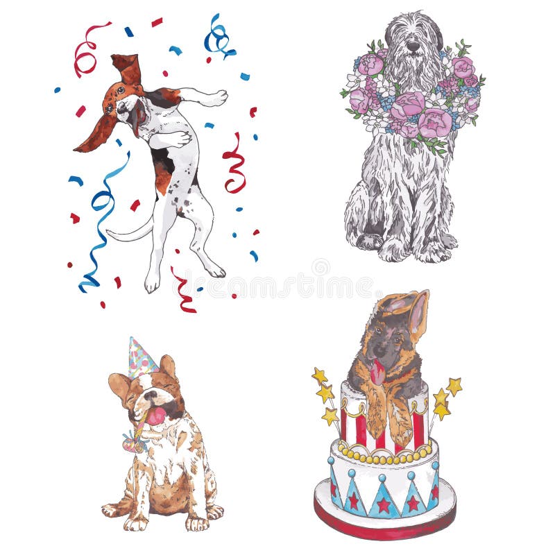 Congratulations Dogs Stock Illustrations – 174 Congratulations Dogs ...