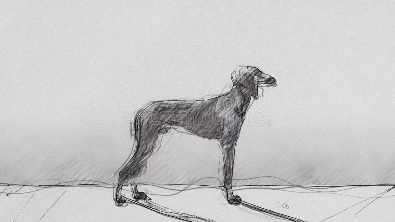 Dogs Evolution Timeline in Pencil Drawing Style Stock Footage - Video ...