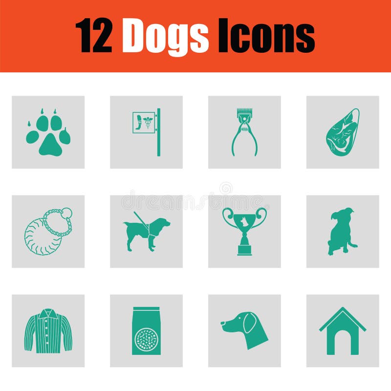 Dachshund Dog Playing Infographic Vector Presentation Symbols Set ...