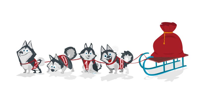 Sled Dogs Stock Illustrations – 240 Sled Dogs Stock Illustrations ...