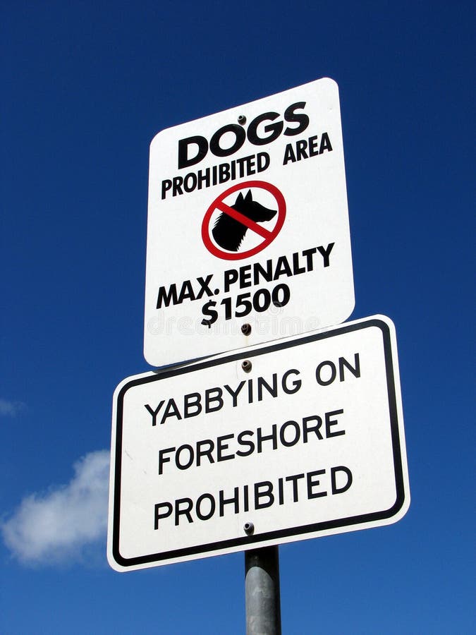 Dogs Prohibited Sign stock image. Image of natural, penalty - 8825369