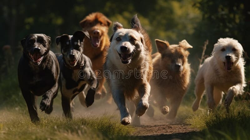 Dogs Running stock image. Image of tourism, husky, winter - 274443823