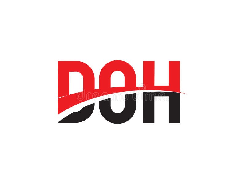 DOH Letter Initial Logo Design Vector Illustration Stock Vector ...