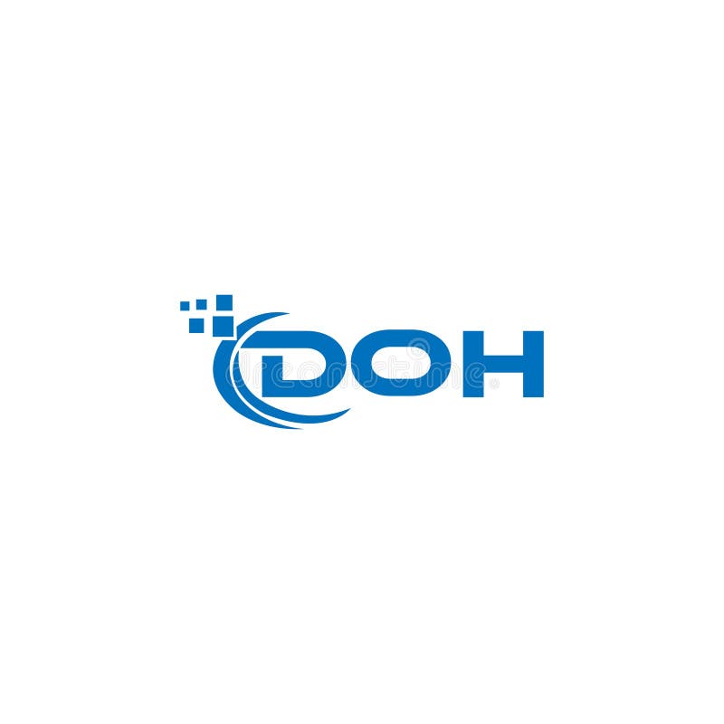 DOH Letter Logo Design on White Background. DOH Creative Initials ...