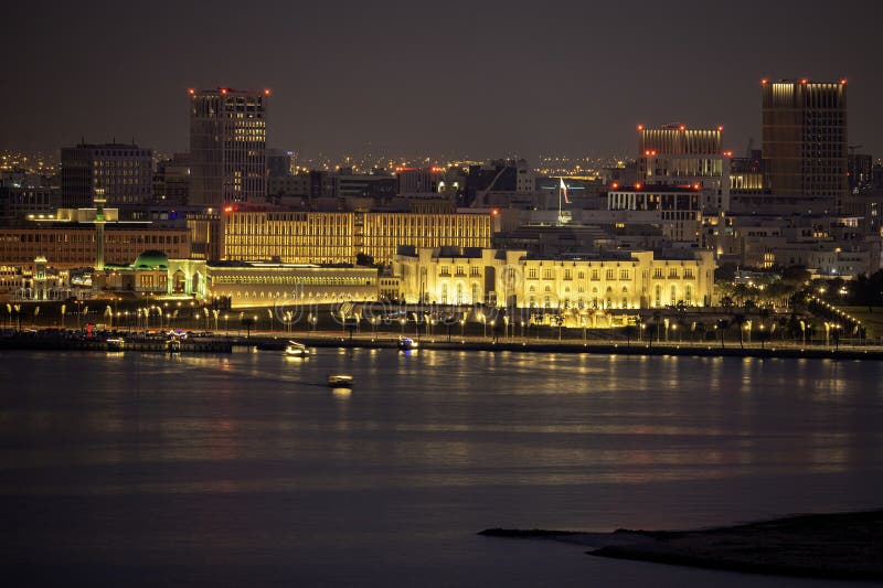 Doha Building and Skyline View. Doha Corniche Aerial View Editorial ...