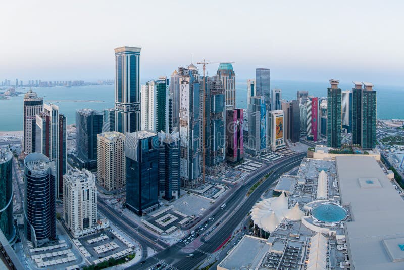 Doha Buildings and Landmark Editorial Stock Photo - Image of ...