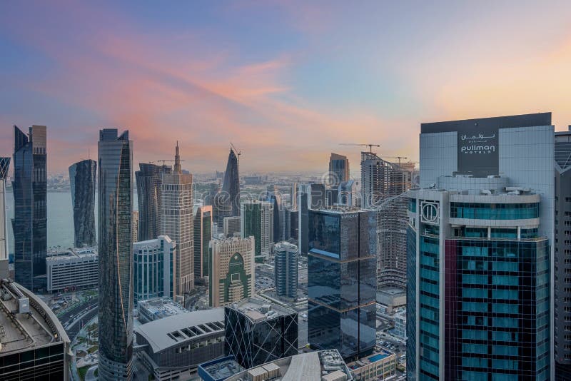 Doha Buildings and Landmark Editorial Stock Image - Image of 2022 ...