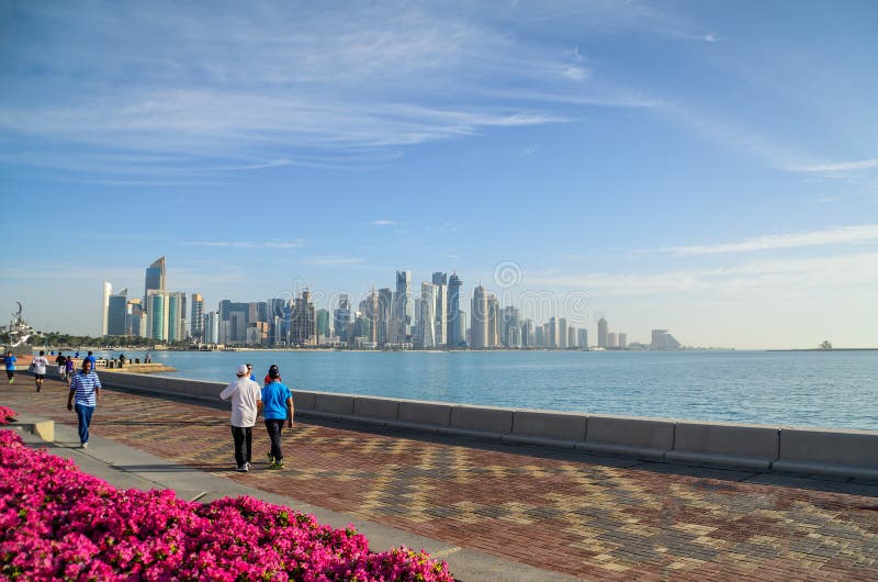 Doha city, Qatar editorial photo. Image of islamic, city - 70358011