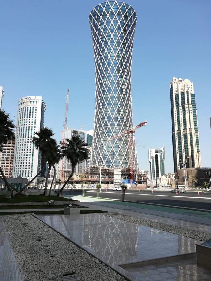 Doha City Views from the Road Side Stock Image - Image of view ...