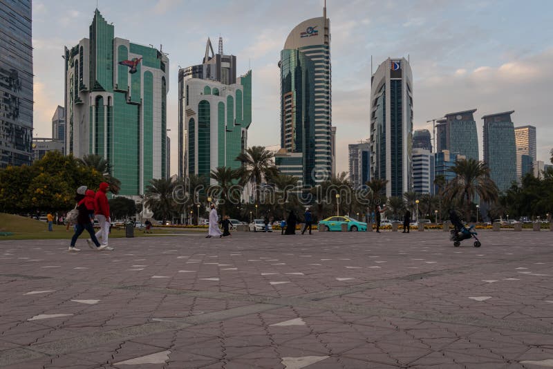 Doha Corniche Daylight View Editorial Image - Image of persian, city ...
